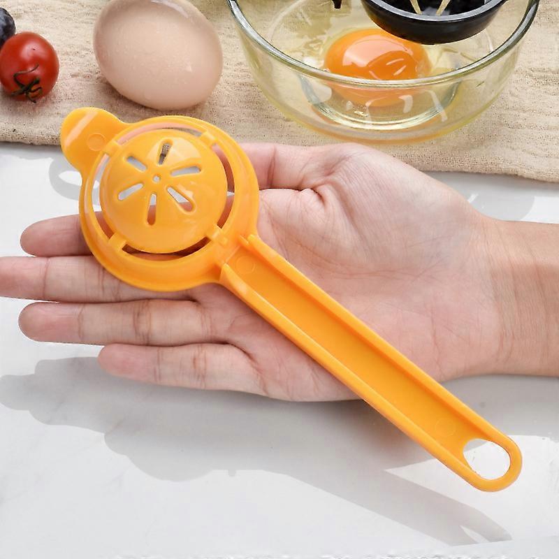 Long handle egg white separator plastic egg separator egg yolk filter ...