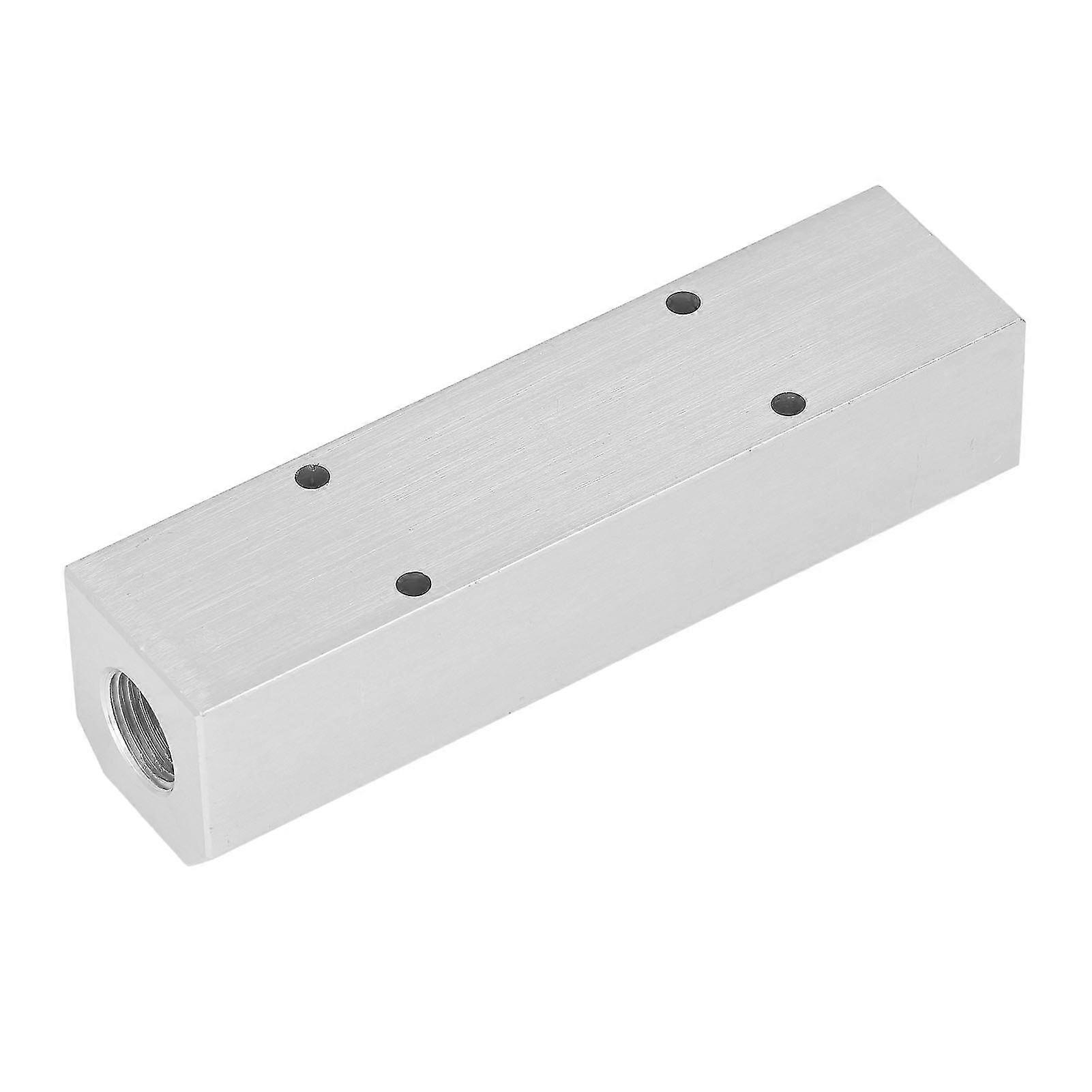 SY40-02-4F Aluminium Pneumatic Block Large Flow Air Manifold 40x40mm G1 ...