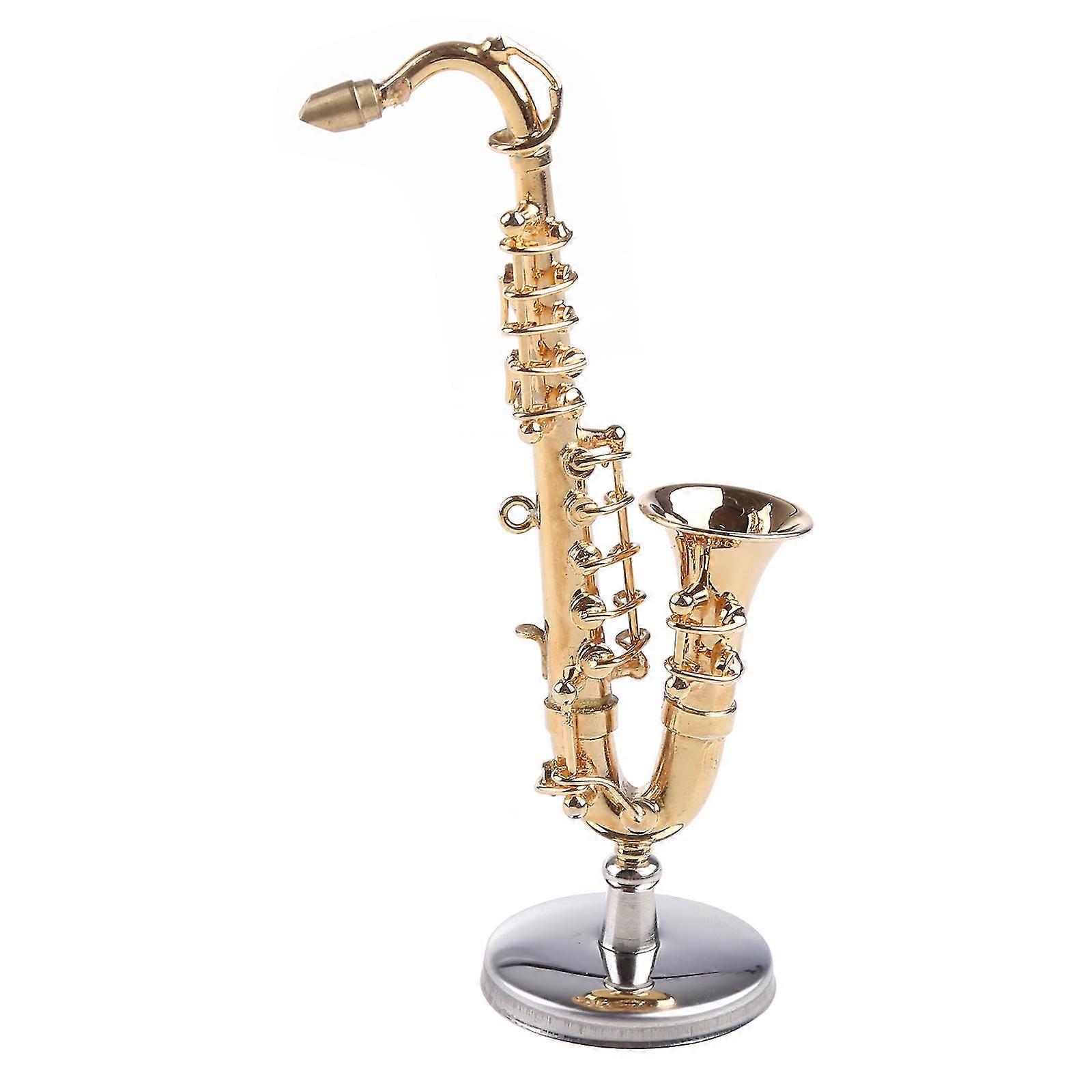Mini Saxophone Model Miniature Sax Model Musical Decorative Ornaments ...