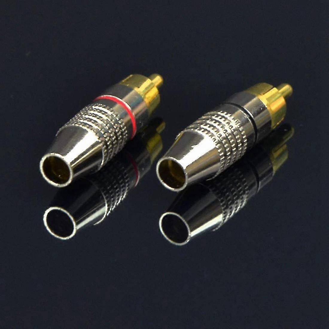 Speaker Cables to RCA Plugs Adapter, 2-Channel (1 Foot) | Fruugo UK