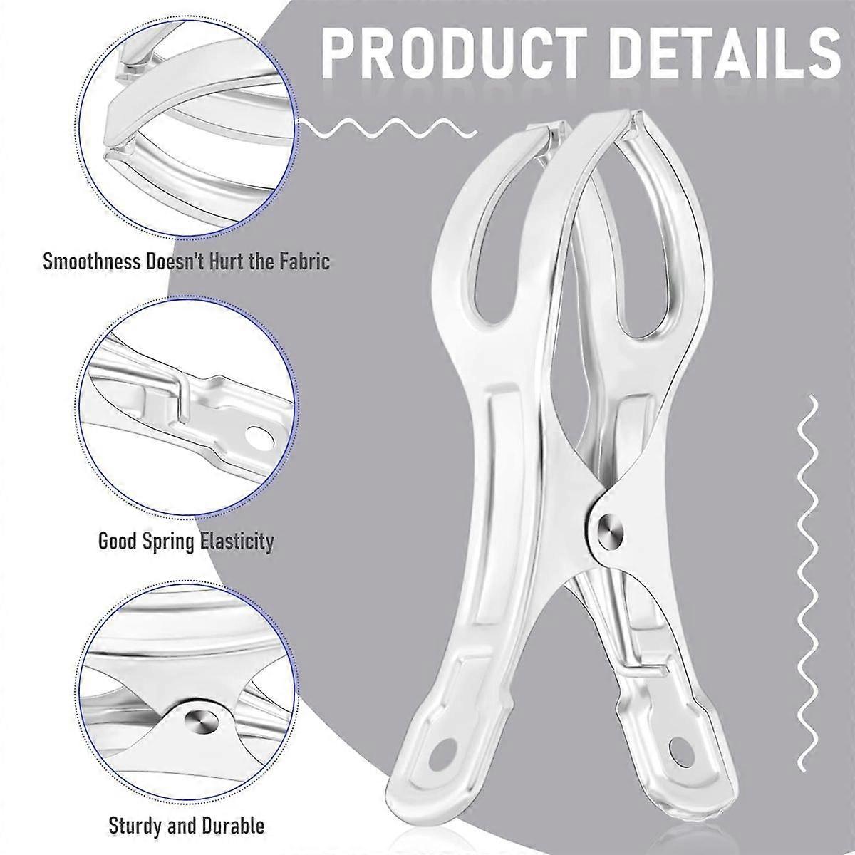 30 Pcs 4.5 Inch Stainless Steel Pool Cover Clips Pool Cover Clamps ...