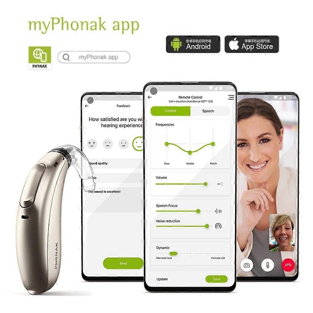 Phonak Bolero M90/70/50/30 PR bluetooth hearing aid echargeable ...