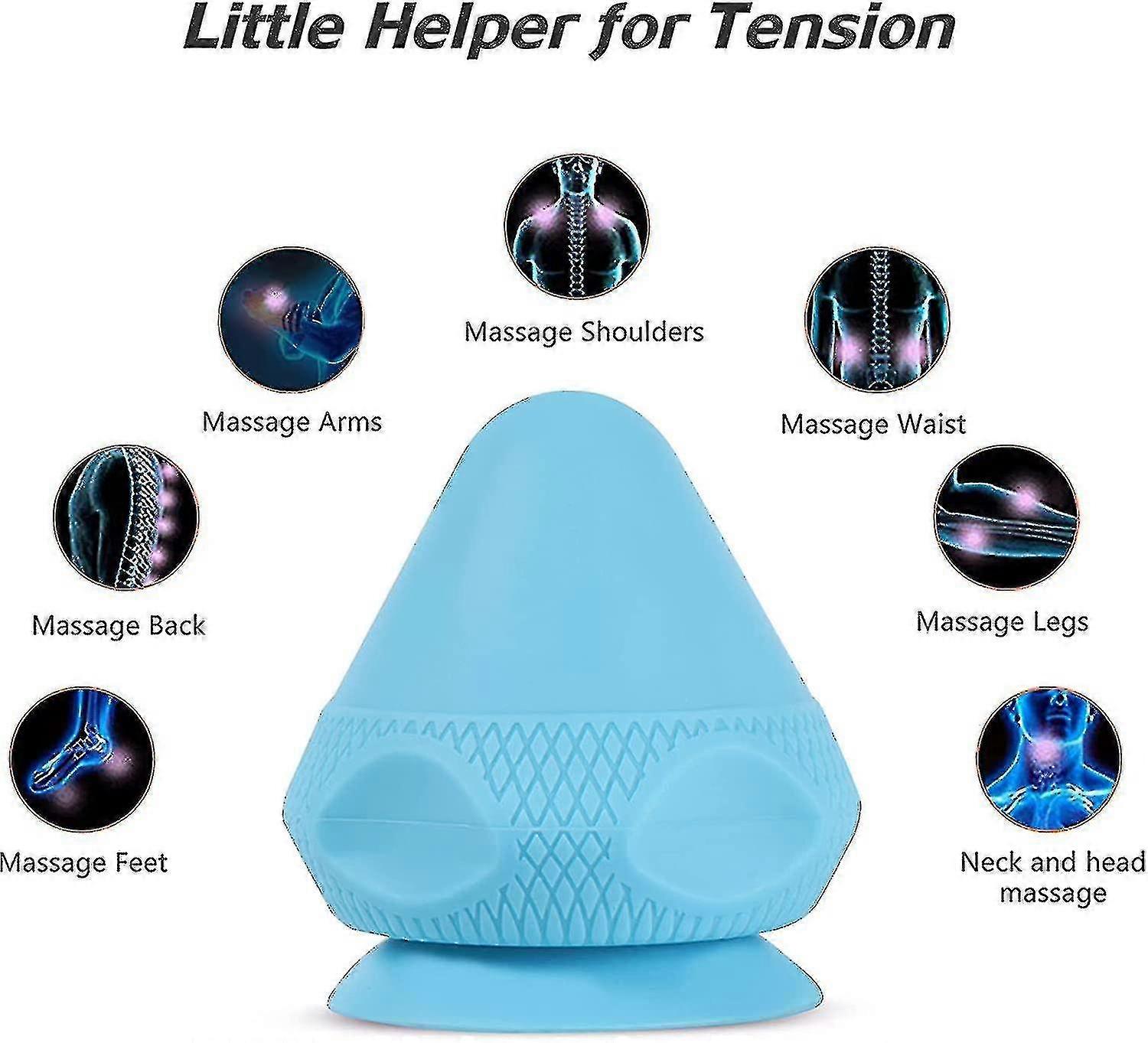 Massage Ball,trigger Point Pusher Massage Ball With Suction Cup, Small ...