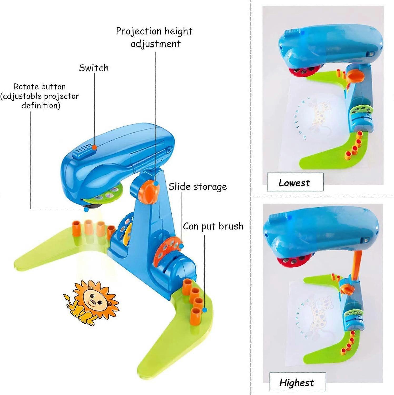 Drawing Projector for Kids,Intelligent Draw Projector Toy Machine with ...
