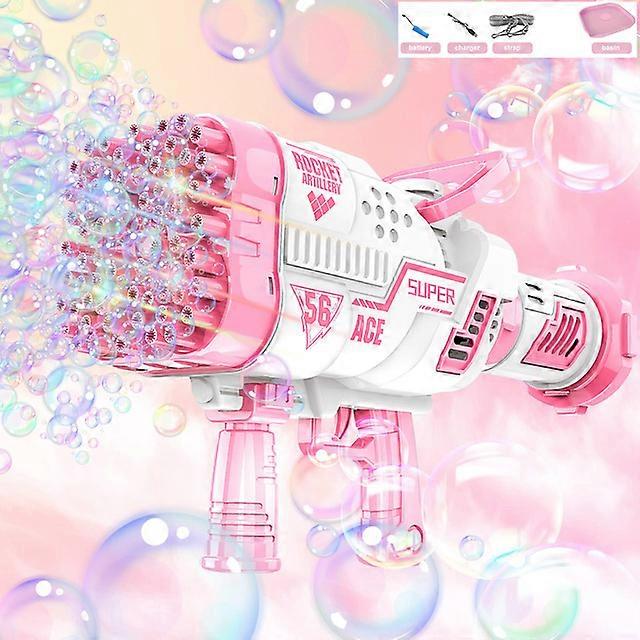 Bazooka Bubble Machine 2023 Upgrade 68 Holes Rocket With LED Bubble ...
