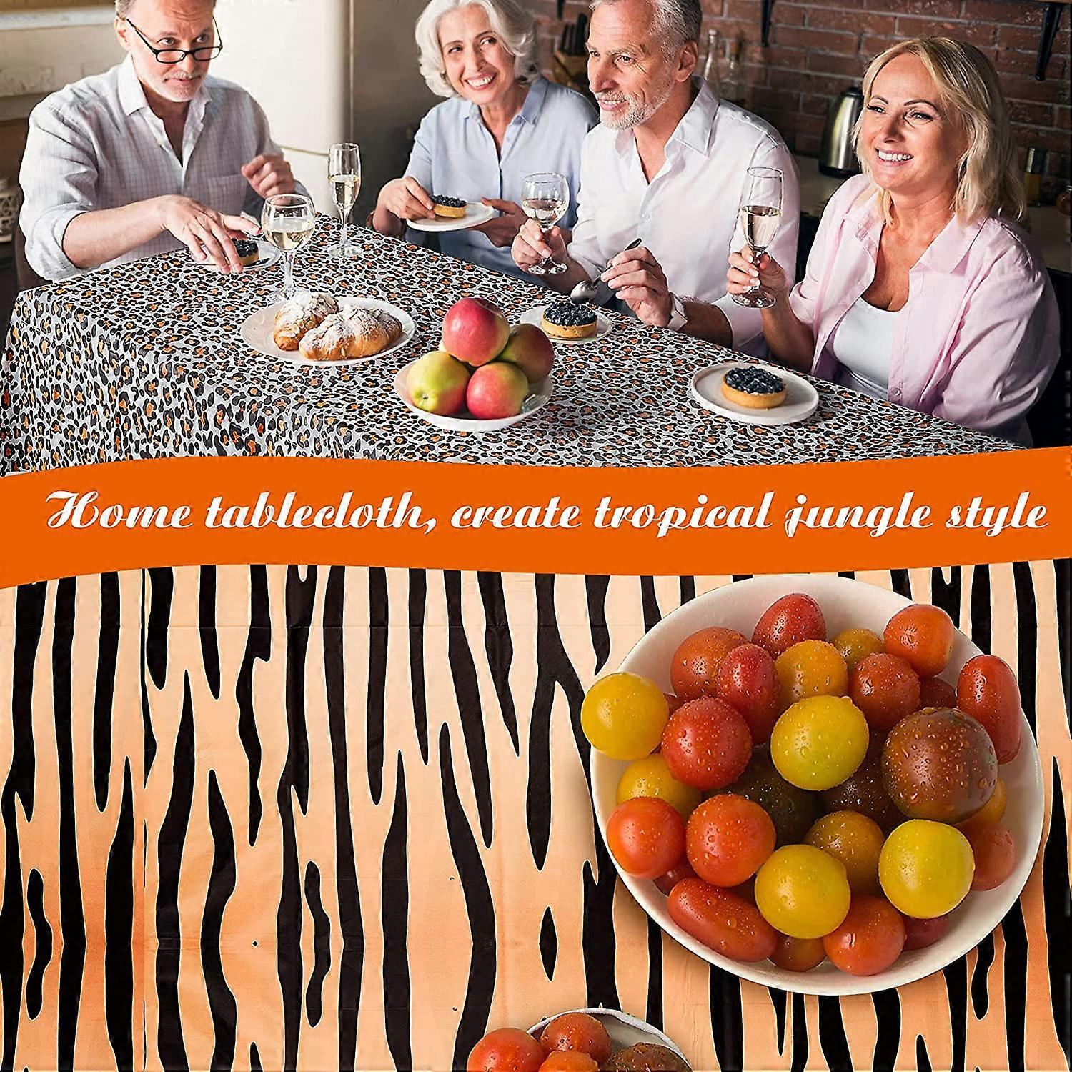 Animal Safari Theme Zoo Print Table Cover Animal Theme Tablecloth Table ...