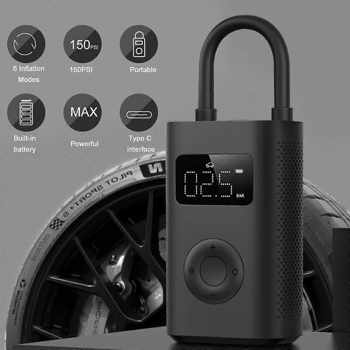 Mijia portable air compressor - Electric bicycle pump car tire inflator ...