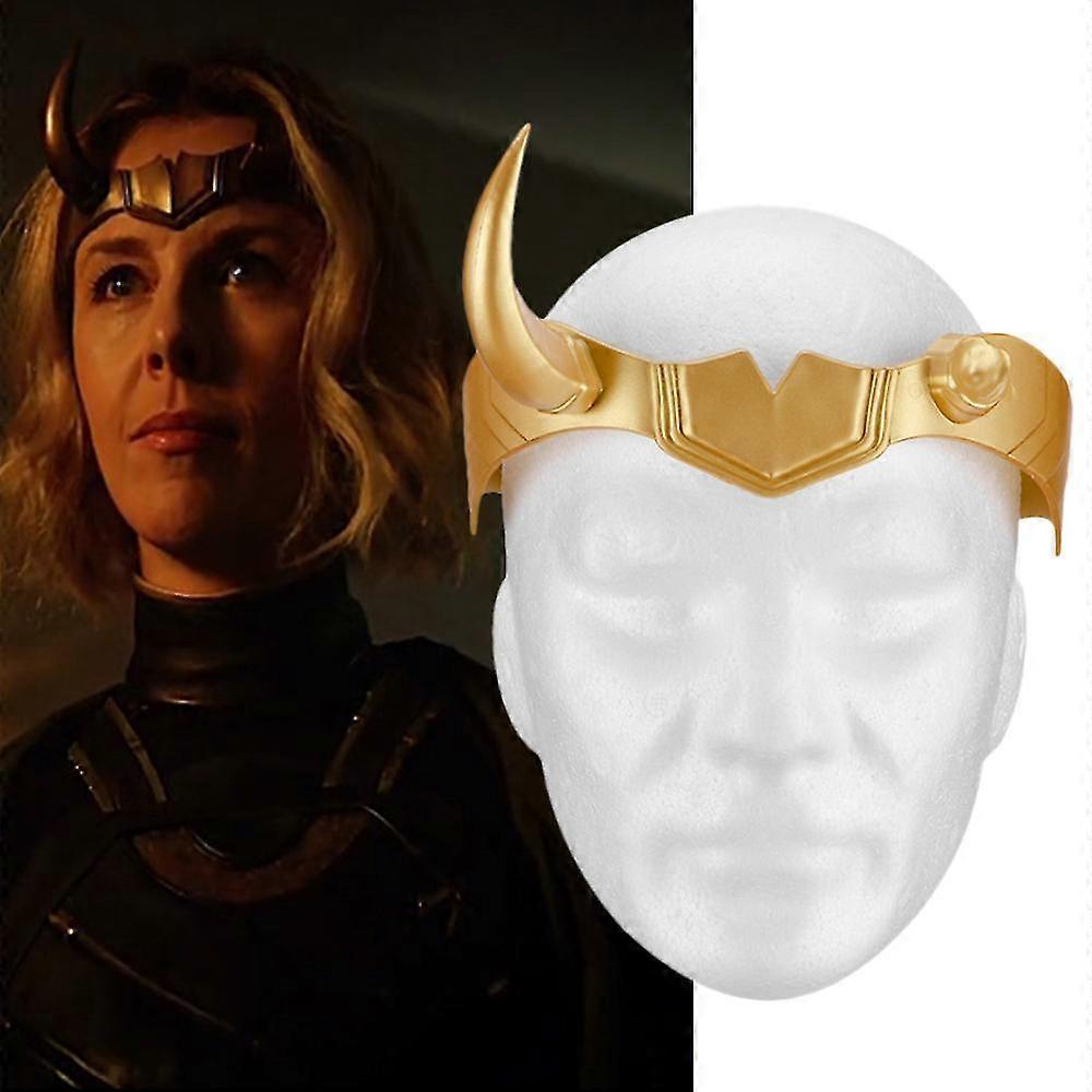 Halloween Loki Crown Horns Cosplay Costume Headgear Helmet Party Props ...
