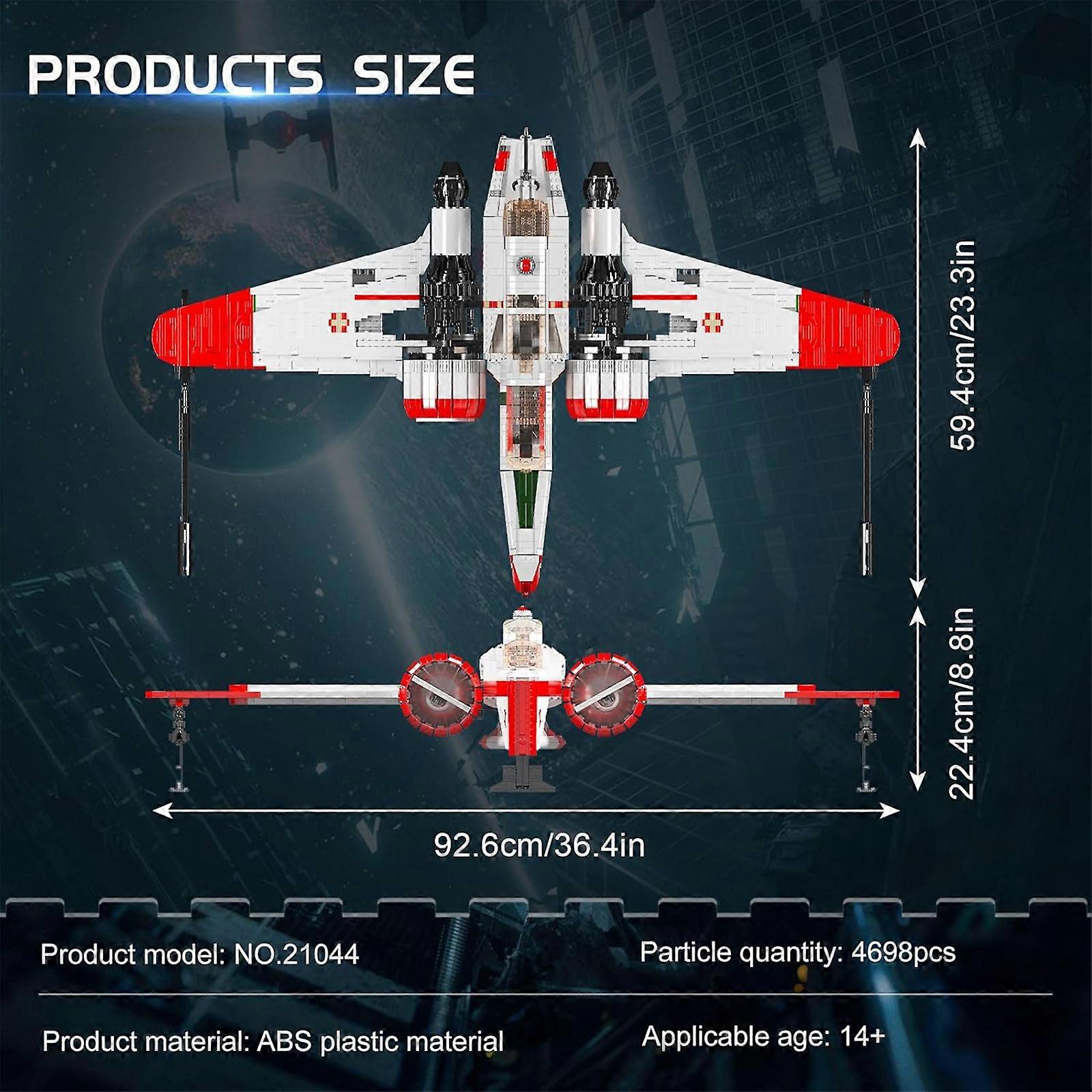 Mould King Star Plan Toy ARC-170 Starfighter Spaceship Model,Large ...