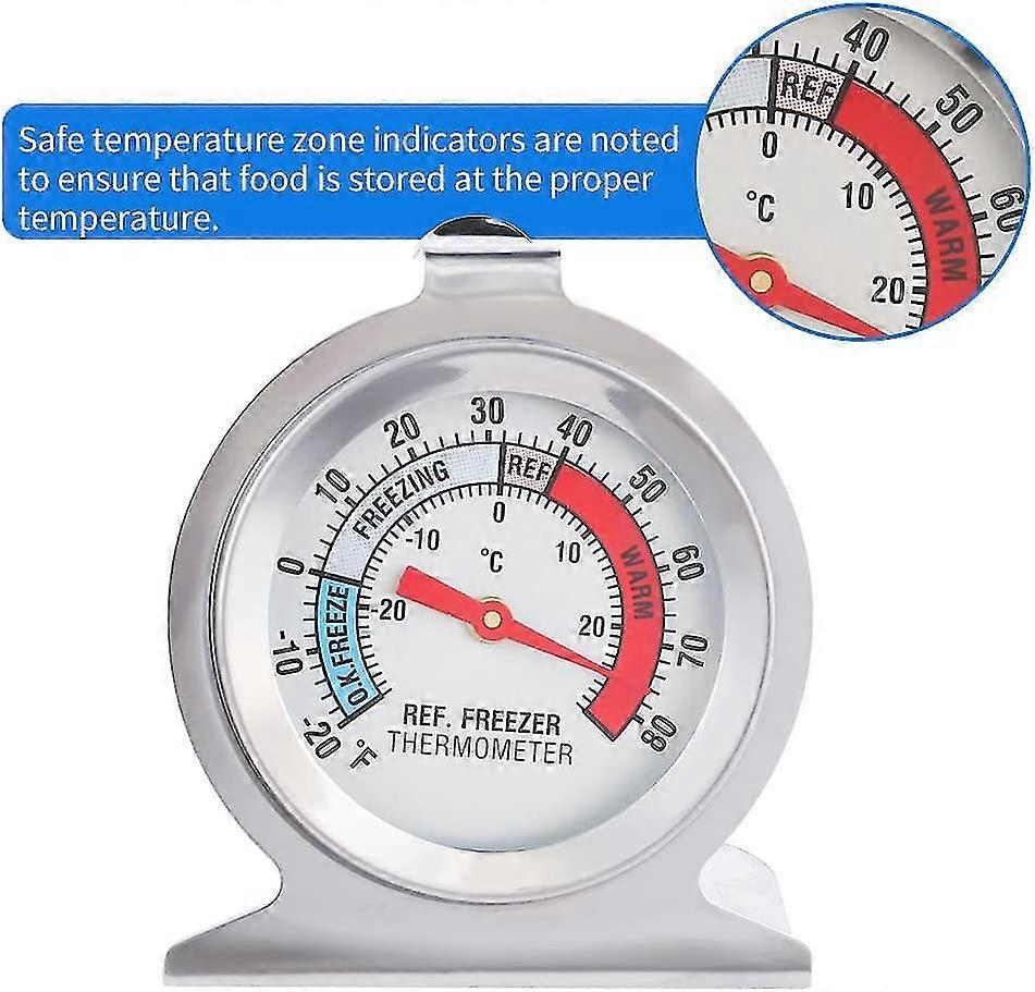 4pack Refrigerator Freezer Thermometer Classic Series Large Dial ...