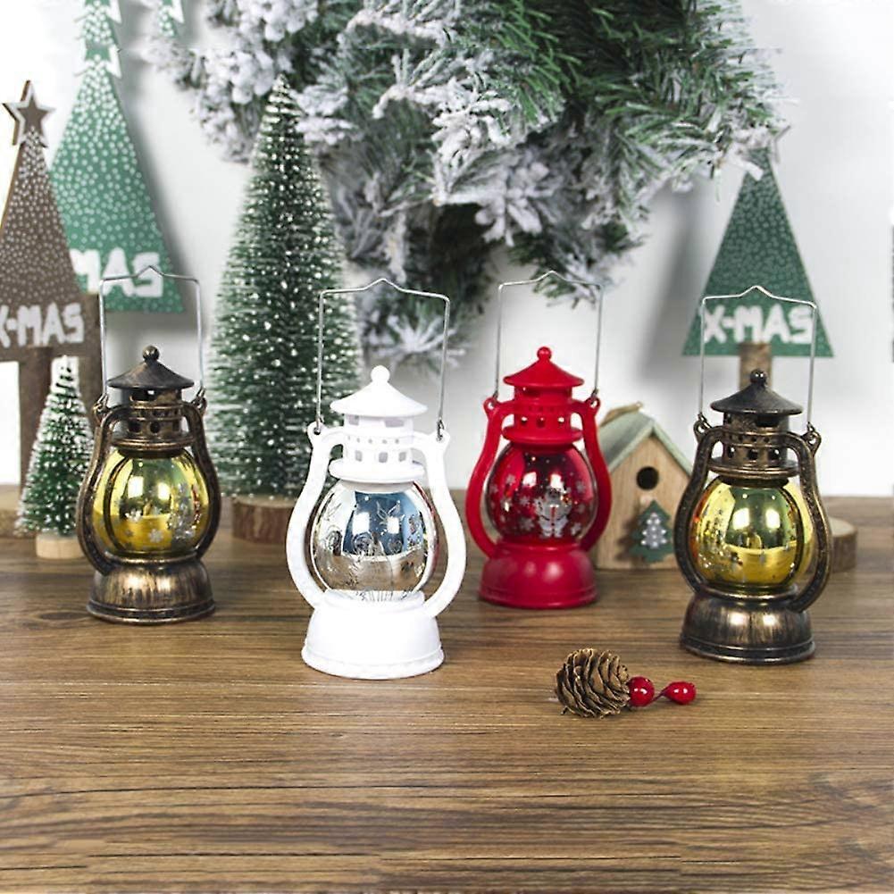 Decor for House Lantern Led Candle Tea Light Candles Santa Deer Snowman ...