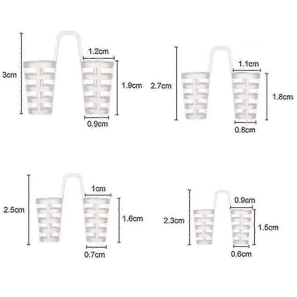 8pcs Silicone Nose Vents Clip Anti Snoring Clips Nasal Dilators ...