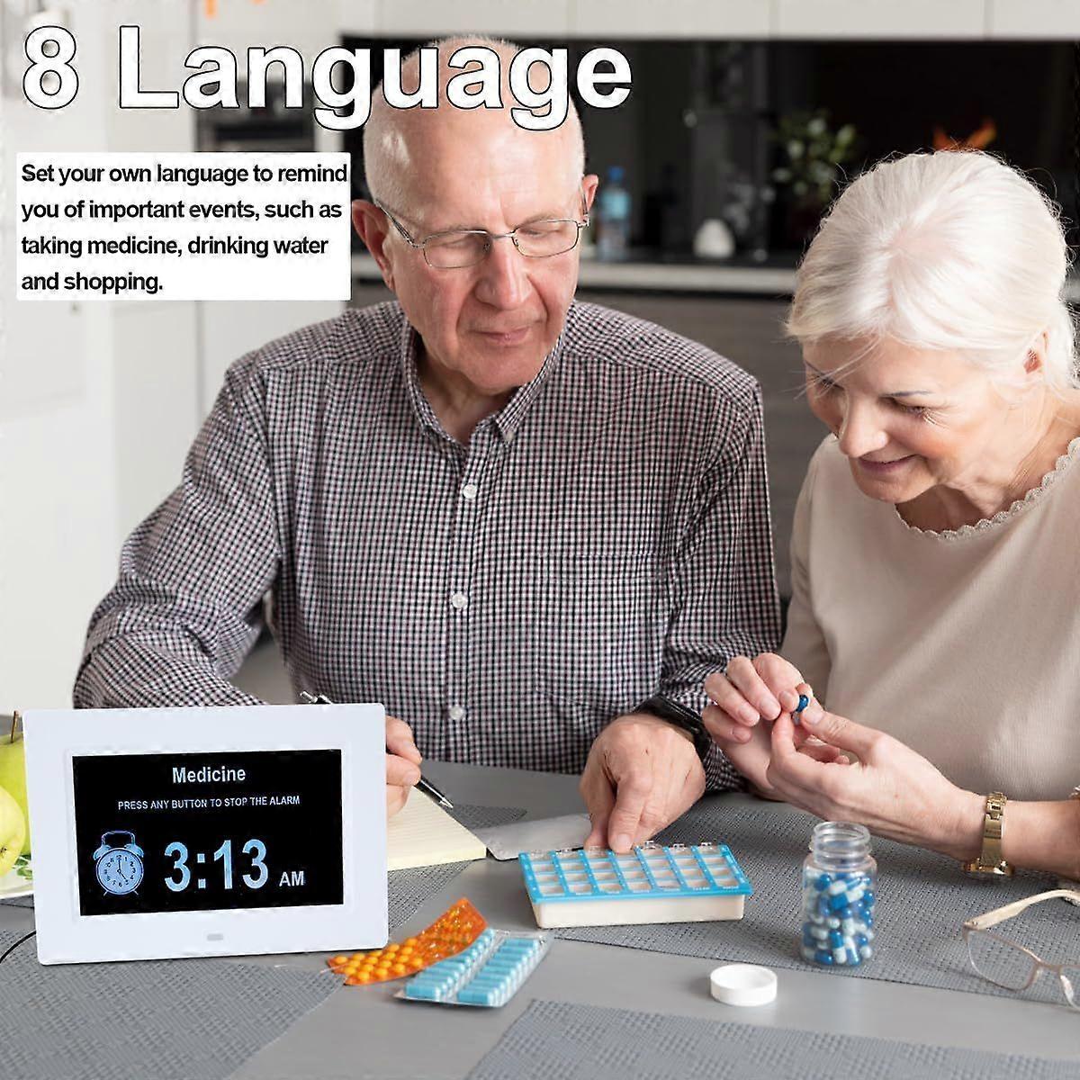 Dementia Clock, Large Digital Day/Date Clock for Seniors - Memory Care ...