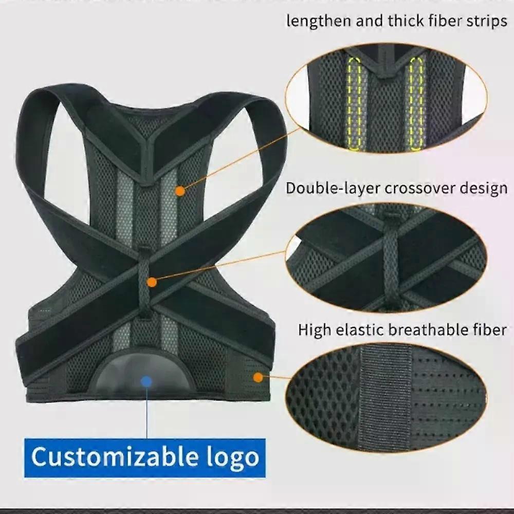 3XL 4XL Spine Straightener Support Band Back Posture Corrector Brace ...