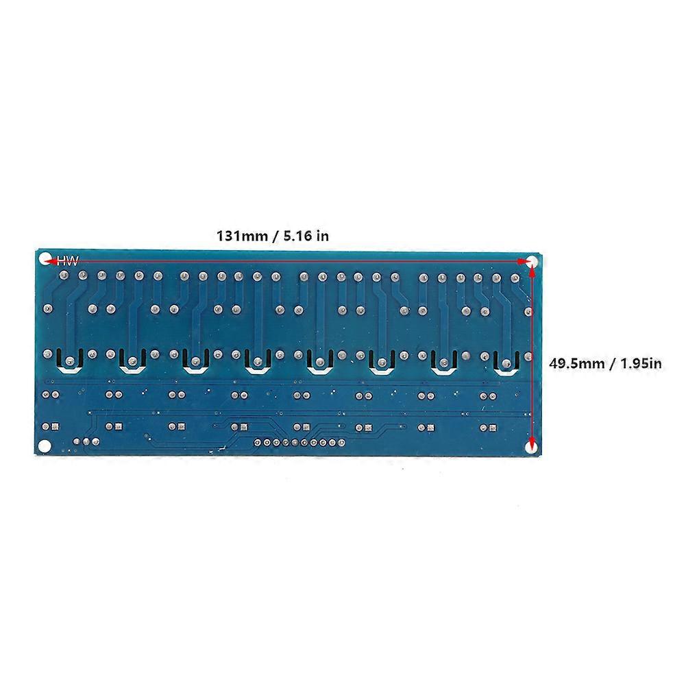 8 Channel Relay Module with Optocoupler Isolation Blue Board PLC Relay ...