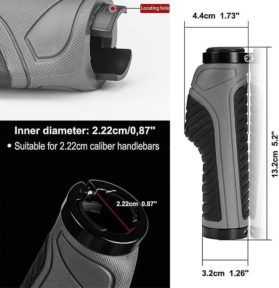 Grips For Bicycle Locking On Both Sides Non-slip Ergonomic Grips For ...