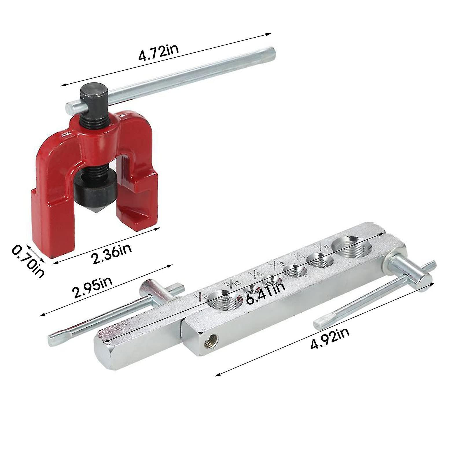 Metric & Imperial Flaring Tool Kit, Flanging Pipe Expander Set Tool ...