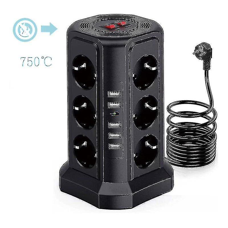Tower Lightning Arrester And Surge Protector, Power Strip With 5 Usb ...