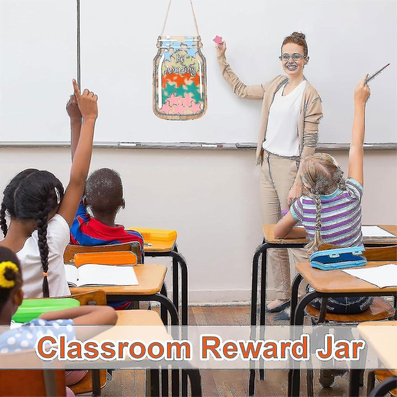 Star Reward Jar For Kids, Incentive Jar, Personalized Stars Reward ...