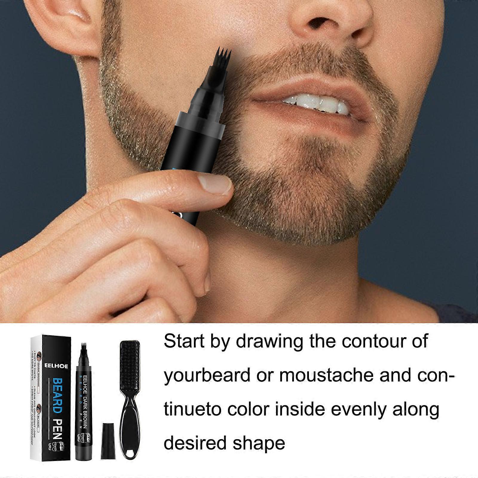 Beard Pen for Men, Waterproof Beard Filling Pen Kit with Water Proof ...