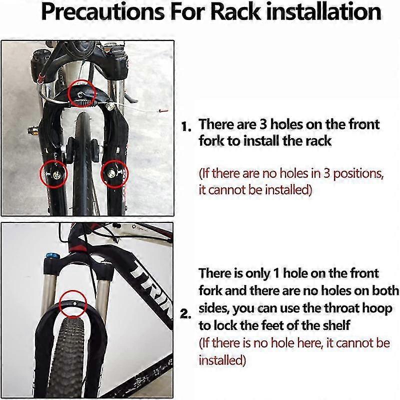 Bicycle Front Rack, Aluminum Alloy Luggage Touring Carrier Racks 15kg ...