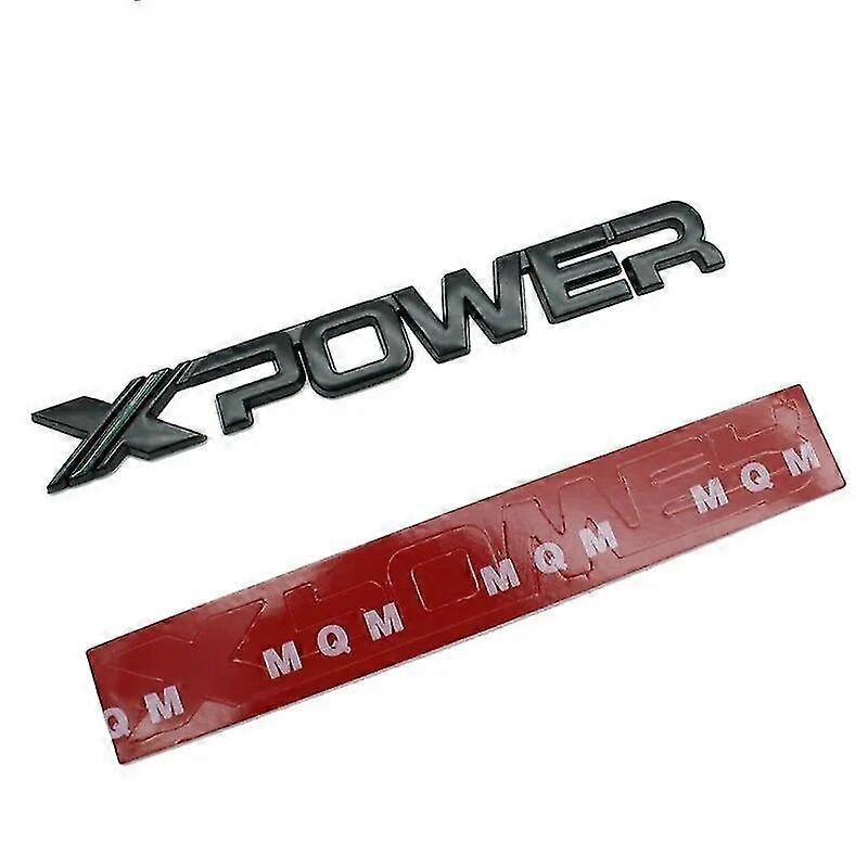 3d Metal Black Logo X Xpower Emblem Car Fender Badge Trunk Decal For Mg ...