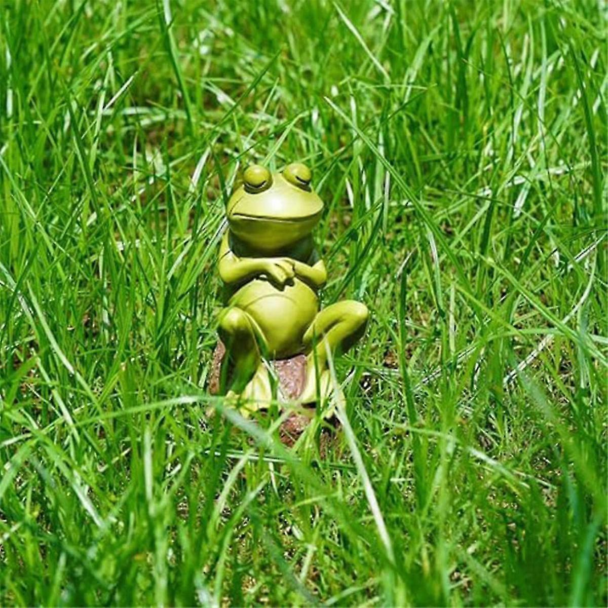 Funny Frog Garden Statues Decor, Outdoor Resin Sleeping Frogs Garden Animal Statue, Waterproof ...