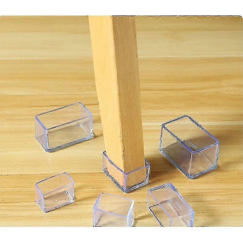 16 Pack Rectangular Silicone Floor Protectors For Chair Legs - 20 X ...
