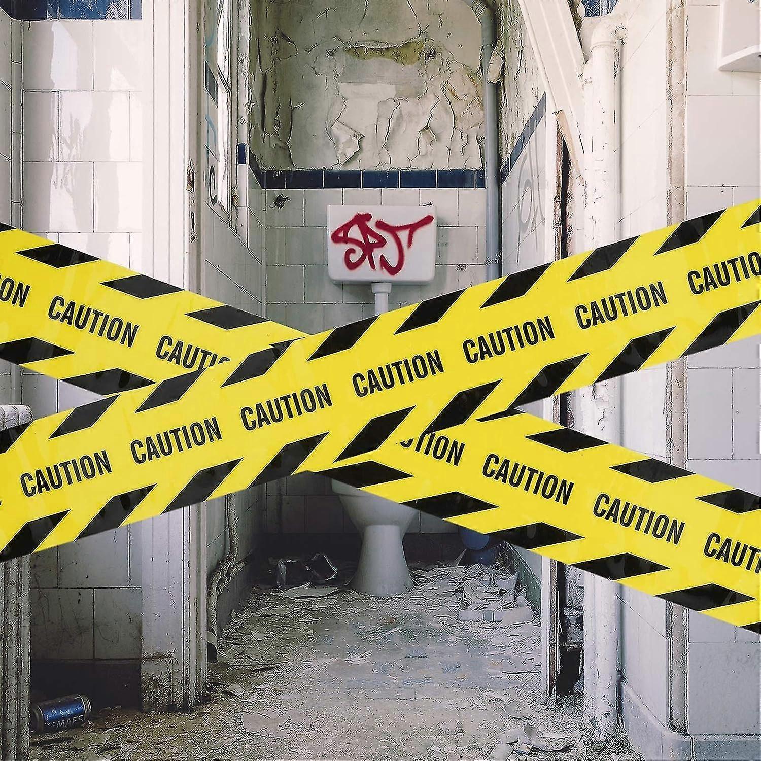 Crime Scene Tape, Hazard Warning Tape Roll Adhesive Marking With Bold ...