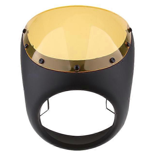 16-18cm Motorcycle Headlight Fairing Round Retro Cafe Motorbike Head ...