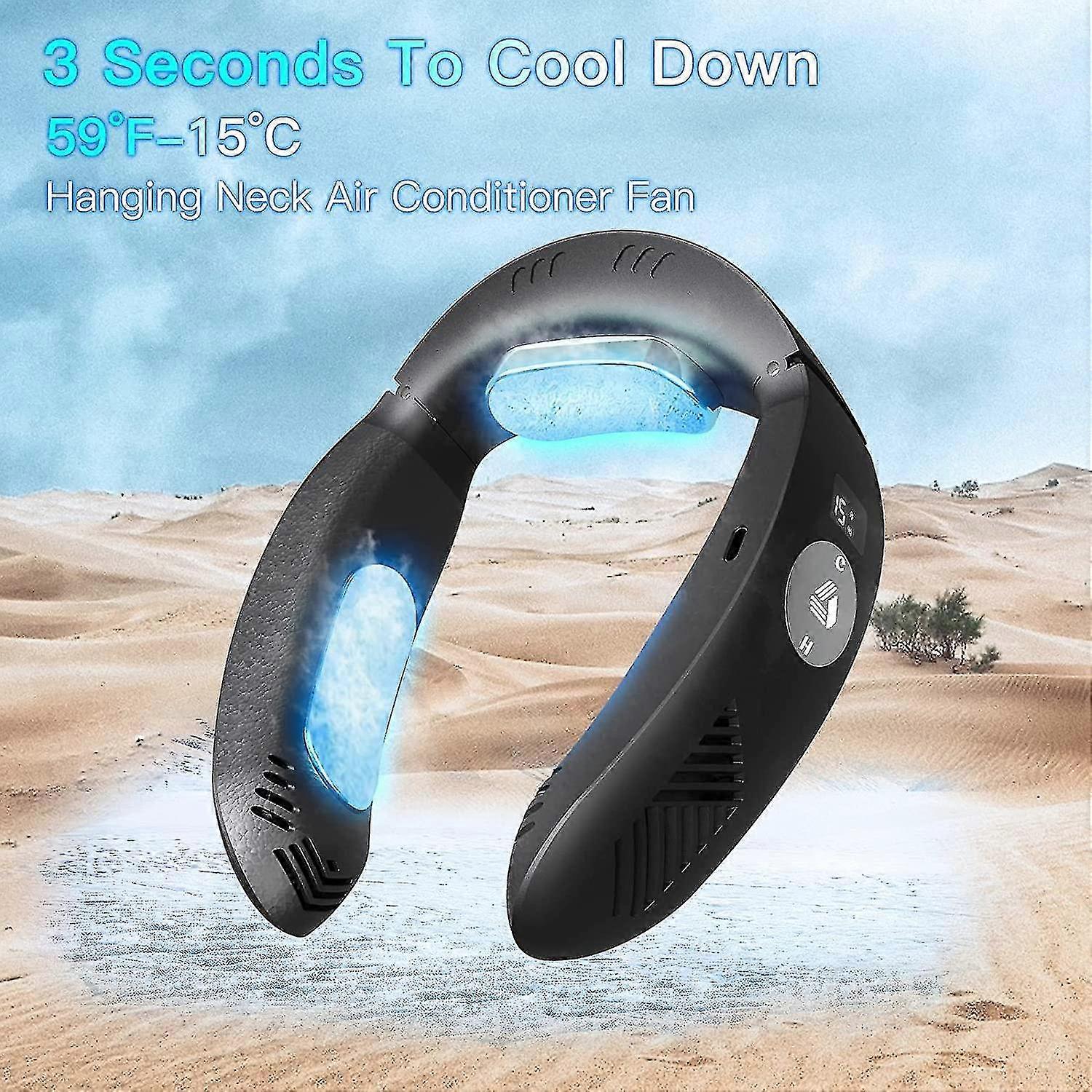 Neck Air Conditir, 3 Cooling Plates Portable Neck Fan, Semiconductor ...