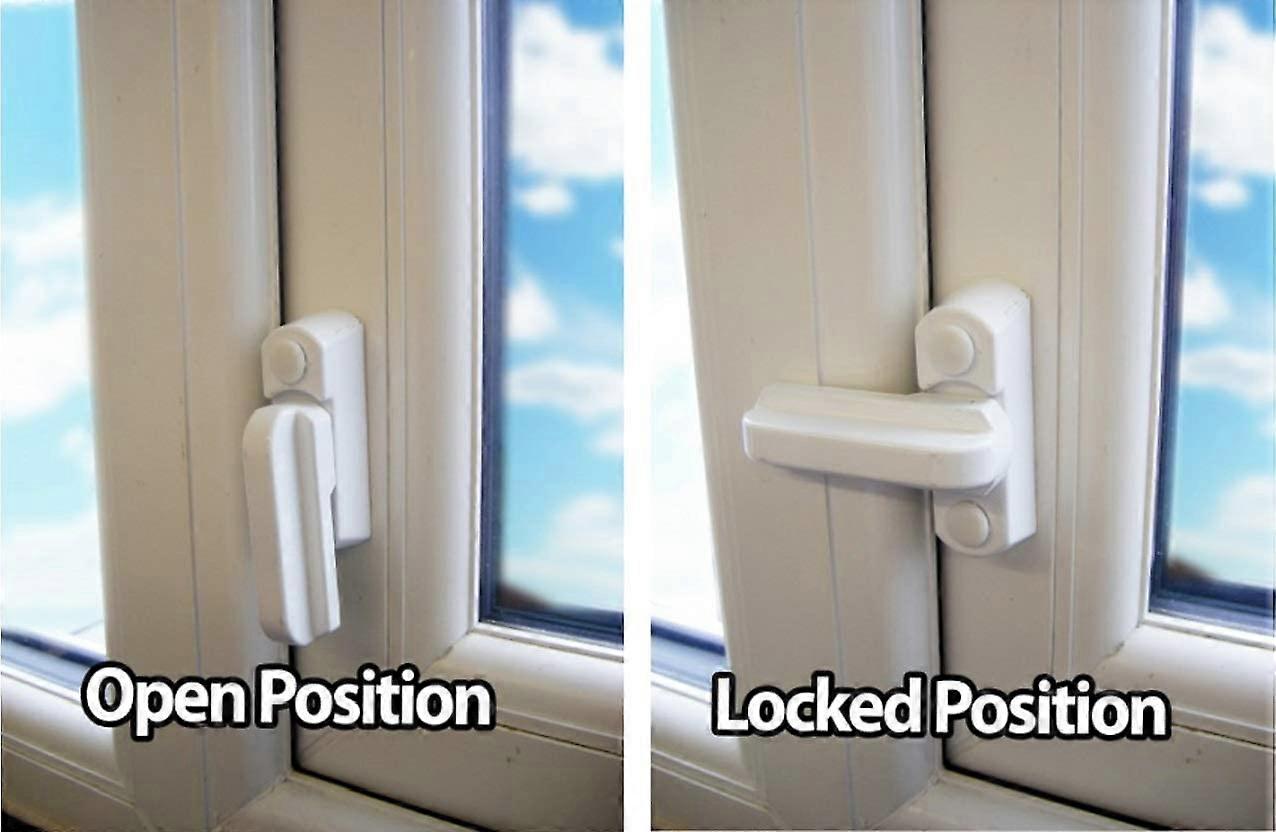4 Window Lock-Zinc Alloy-4PCS White Door Lock-Home Security For Various ...