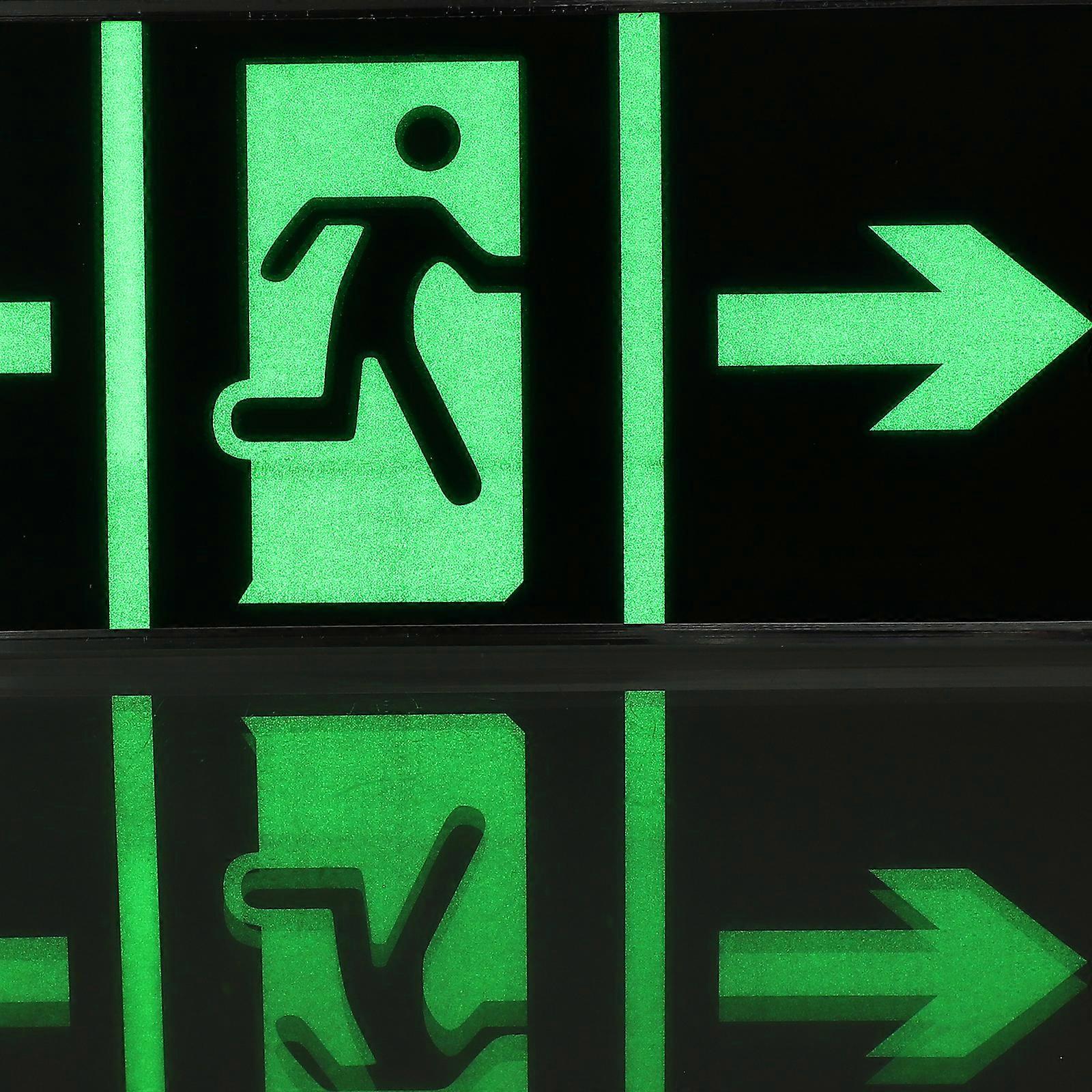 2pcs Acrylic Emergency Exit Sign Luminous Exit Sign Indicator Wall ...