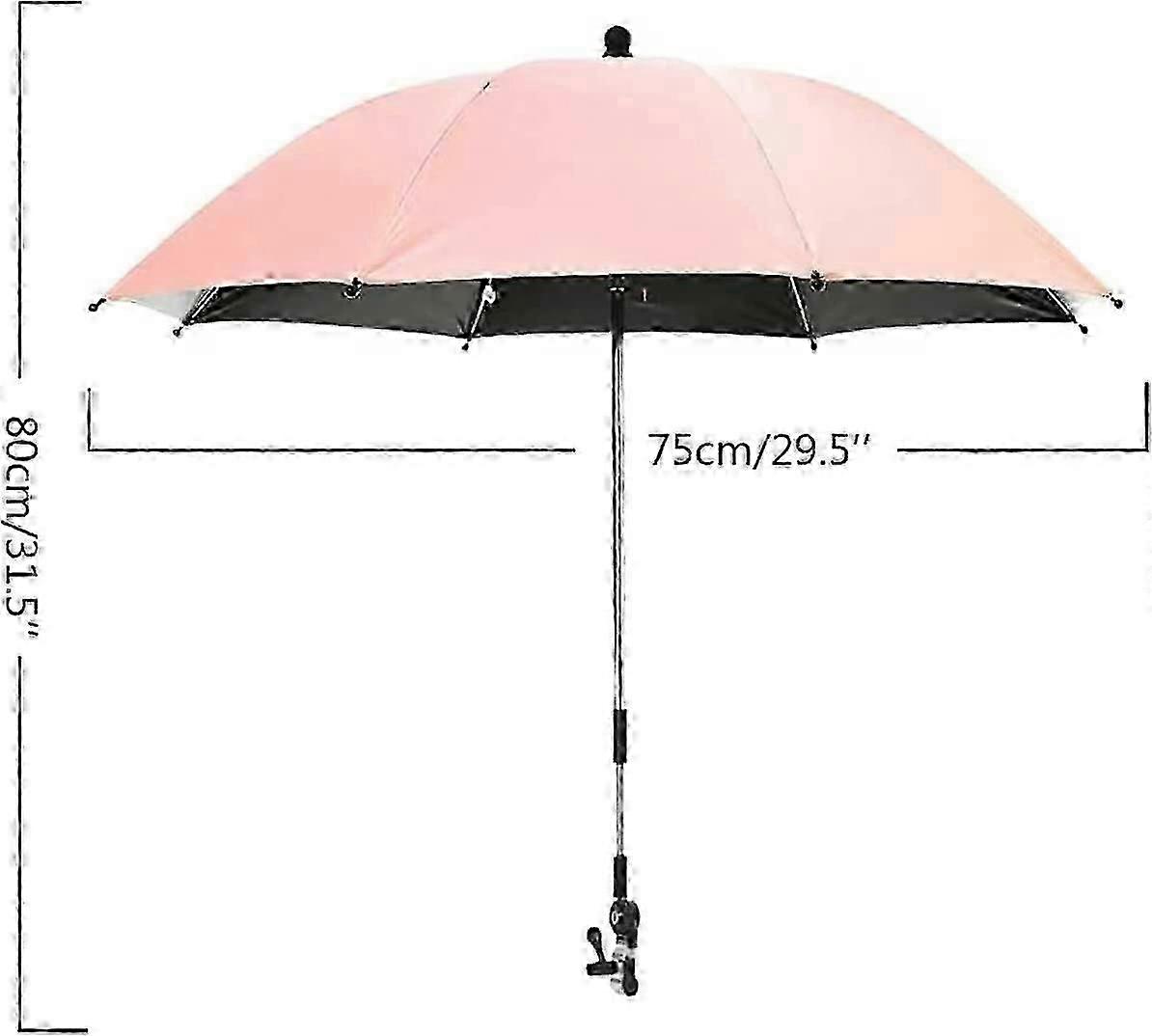 Parasoll Paraply Trädgård Uteplats Balkong Strand solstol Klämma På ...