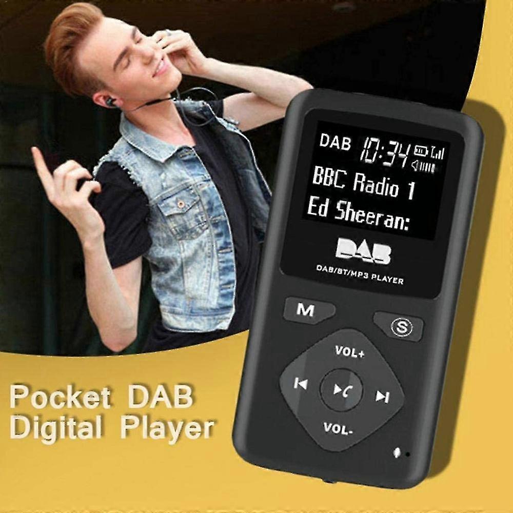 Mini Portable DAB/DAB+ FM Radio with Bluetooth 4.0 Earphone and MP3/USB ...