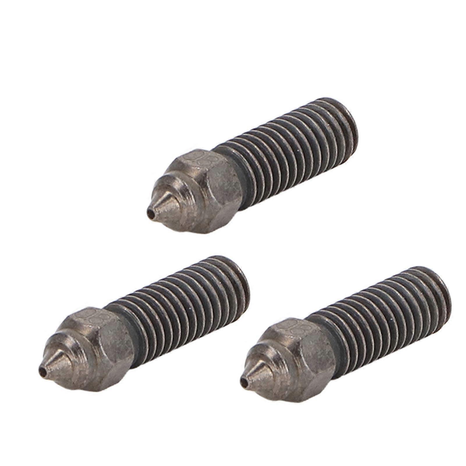 3PCS Hardened Steel Nozzles High Flow Kit 3D Printer Extruder Nozzle ...
