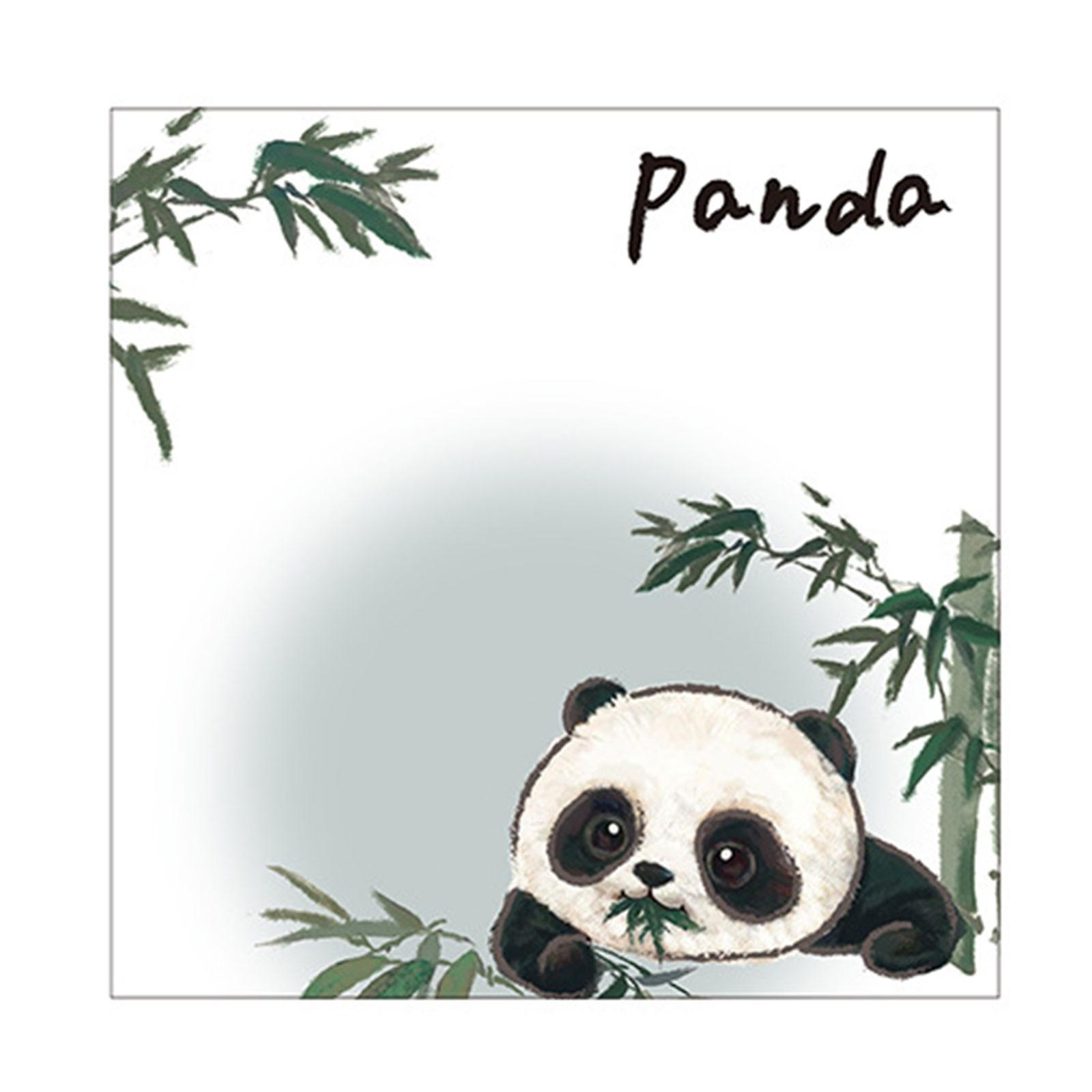 50 Sheets Cute Panda Sticky Notes School Stationery for Student Teacher ...