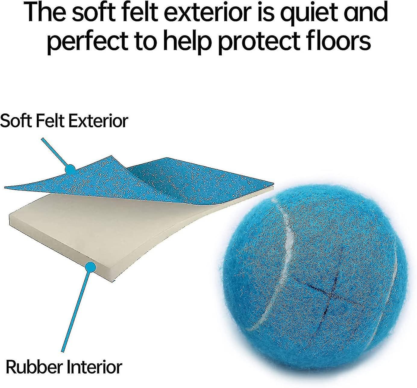 4 Pcs Precut Tennis Balls For Furniture Legs And Floor Protection ...