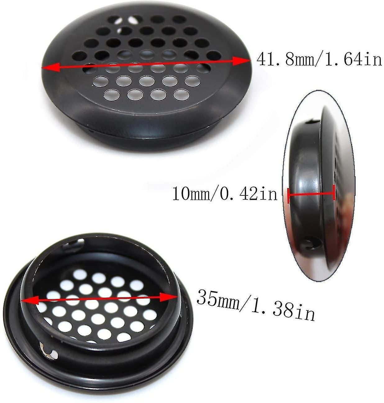 10 Pcs Round Ventilation Mesh Hole 35 Mm Stainless Steel Air Vents ...