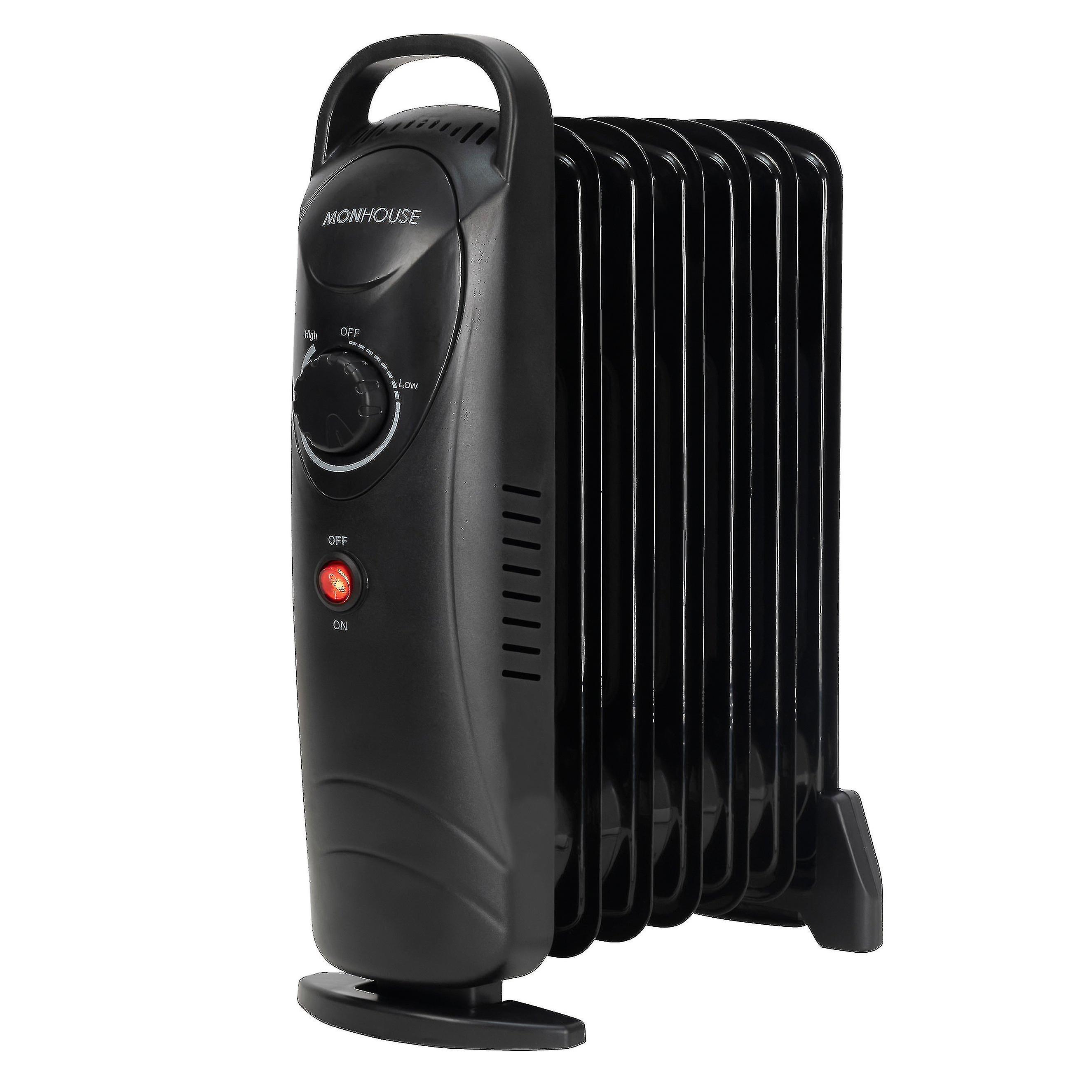 Small Oil Filled Electric Radiator 7 Fin Heater Portable Heat ...