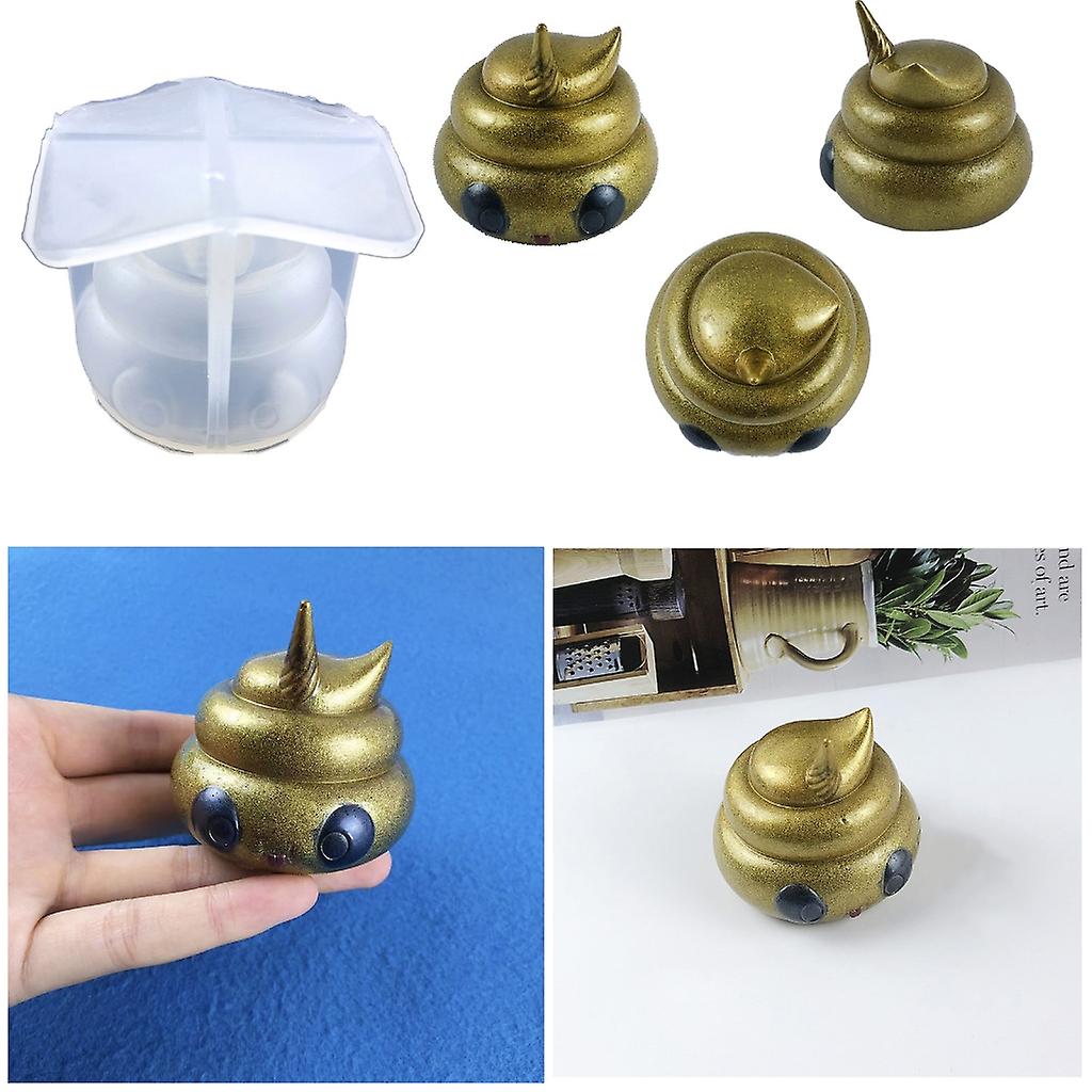 3D Poo Silicone Mold Candle Aromatherapies Soap Making Mould Chocolate ...