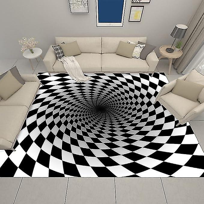 Large 3d Optical Illusion Rug Colorful Vortex Trippy Realistic Area ...