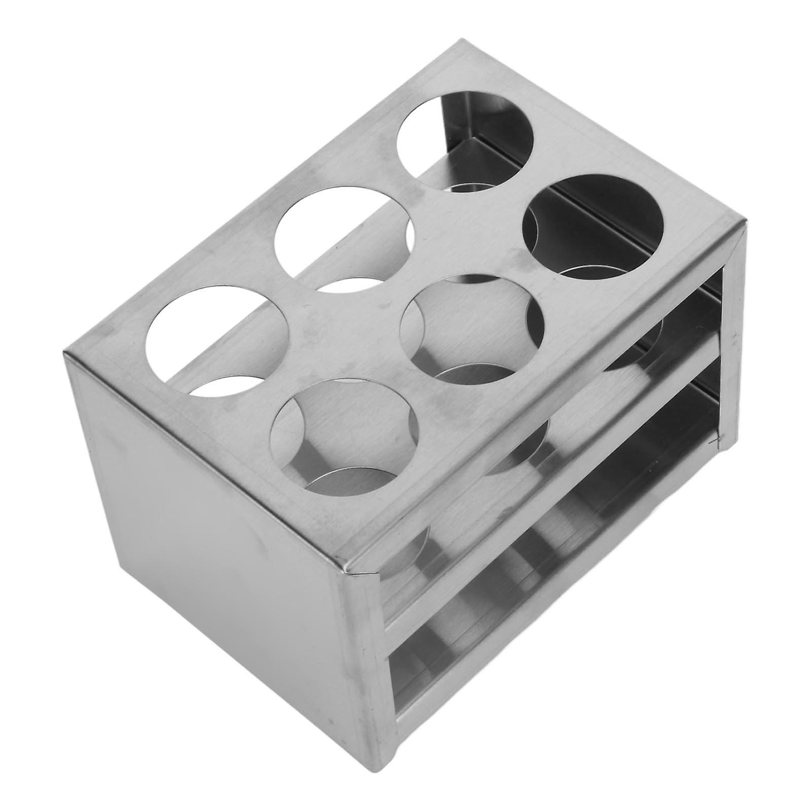304 Stainless Steel 6 Hole Test Tube Holder Rack for 32mm Tubes | Fruugo UK