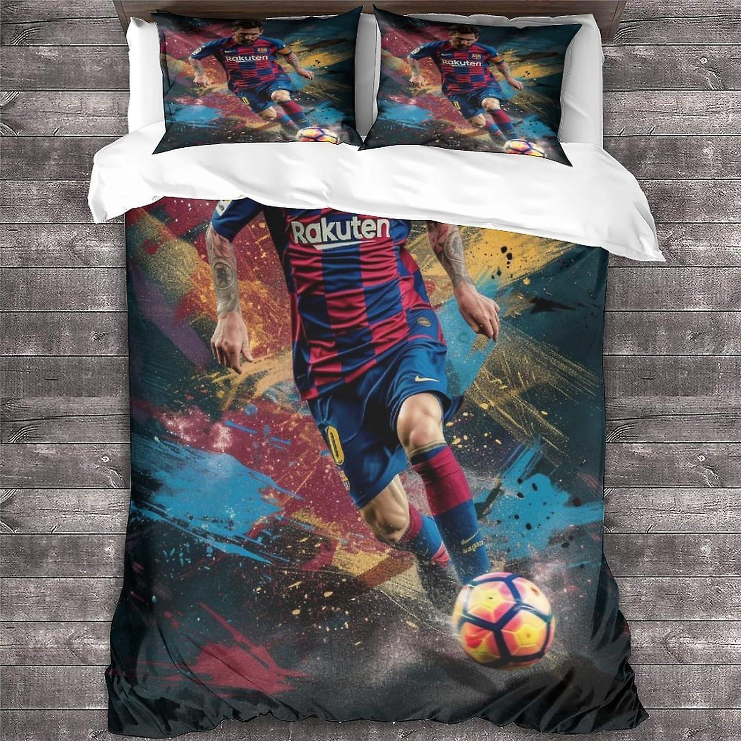 DSJackson Lionel Messi Premium Hidden Zipper Closure Duvet Cover Set ...
