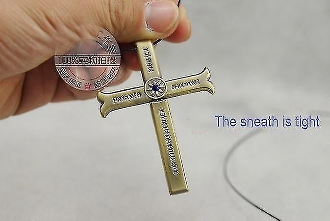 Bimirth Jewelry Anime One Piece Dracule Mihawk Cross Necklace Pendant ...