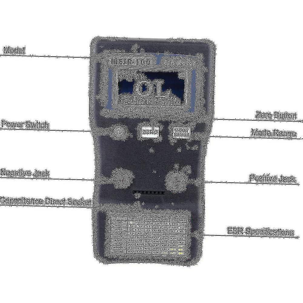 Mesr 100 Esr Capacitor Tester Ohm Meter Professional Measuring Internal Resistance Of Capacitor