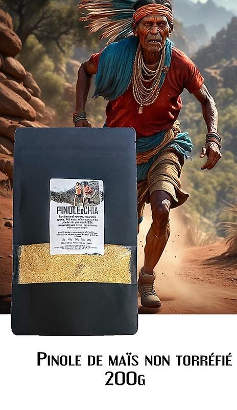 Pinole with chia made of unroasted corn 500g, pinole made of roasted ...