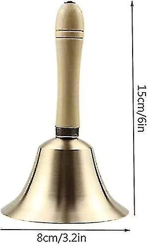 Brass Hand Bell - Loud Classroom Bell With Handle | Fruugo UK