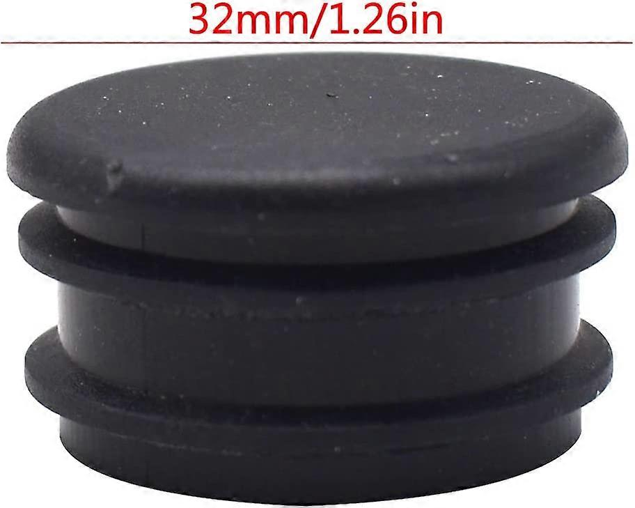 30pcs Pipe Plug Round End Cap Round Tube Ribbed Inserts End Caps ...