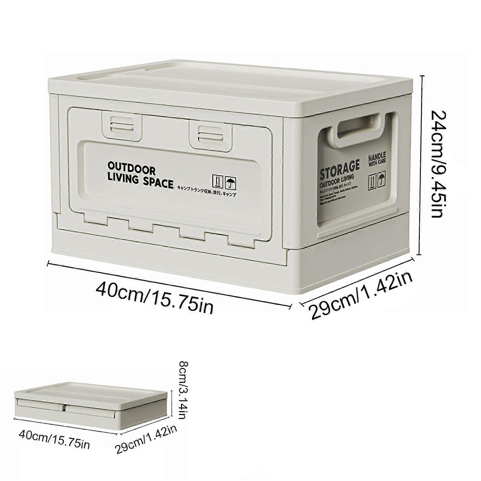 27L Camping Storage Box Large Capacity Foldable Design Easy Access ...